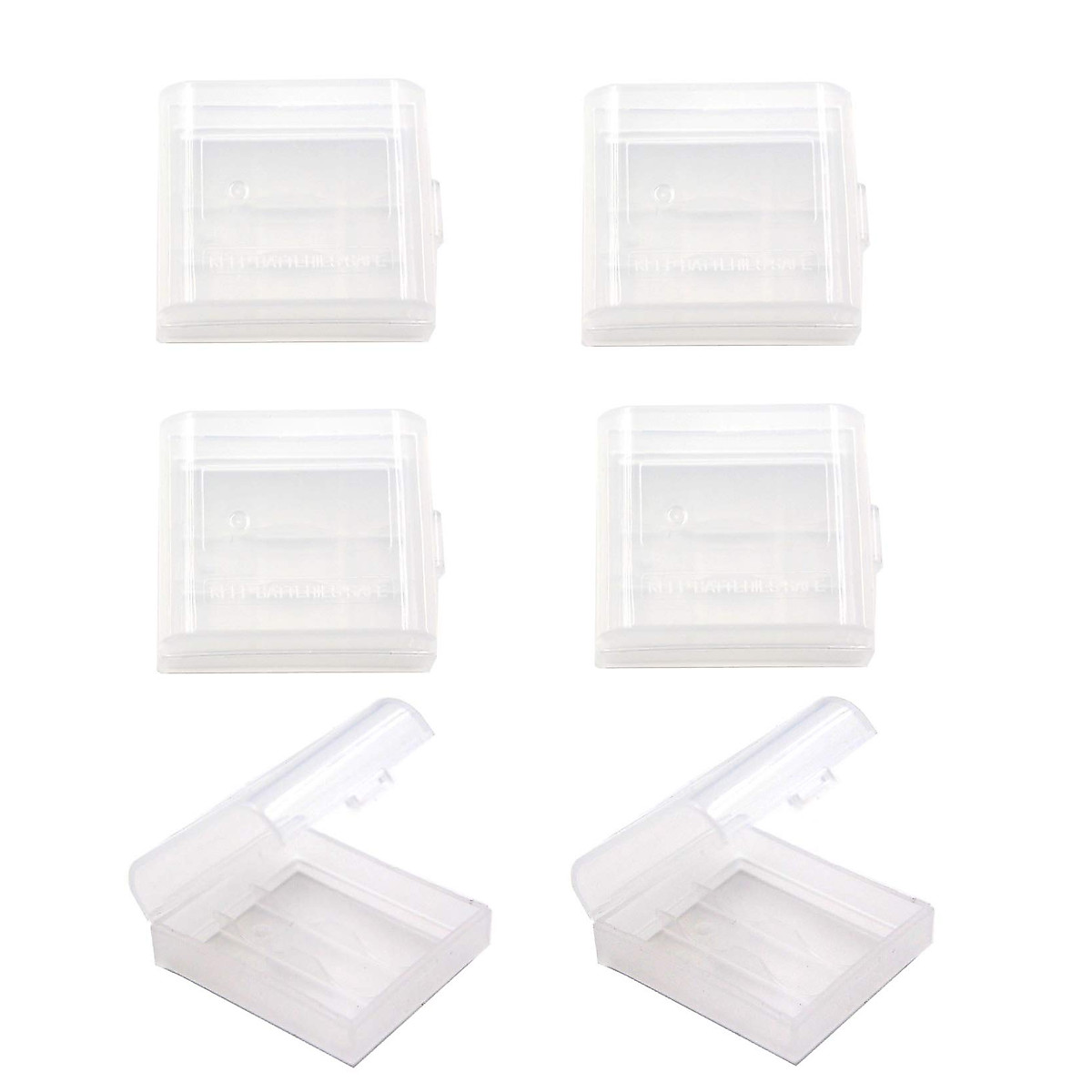 WAYLLSHINE Storage Case, Pack of 6 CR123A/16340 Battery Organizer, Environmental Protection Plastic Material, Portable, 6.0 Count