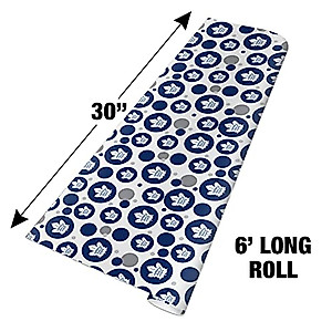 GRAPHICS & MORE Toronto Maple Leafs Logo Gift Wrap Wrapping Paper Roll