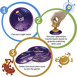 Learning Resources Slam Ships Sight Words Game - Ages 5+ Educational and Fun Games for Kids, Board Games for Kids, Kindergarten Games