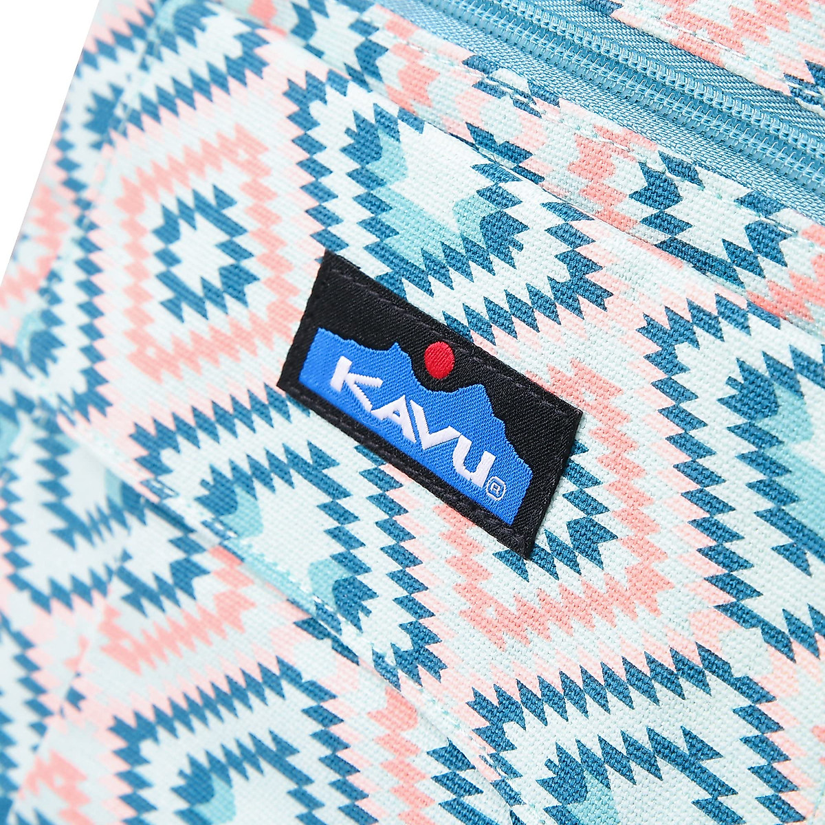 KAVU Keeper Semi Padded Sling Canvas Crossbody Bag - Sunset Diamond