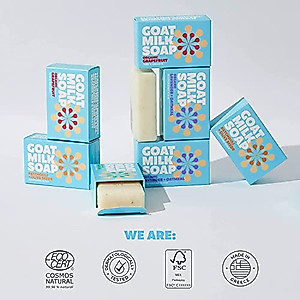 Skin Said Yes Goats Milk Bars Soap Set - 8 Piece Soap for Eczema Psoriasis Soap, Goats Soaps Nature Goats Milk Soaps Bars, Organic Goat's Milk Soaps, Bars Soaps Goats Milk Natural for Kids, Men, Women