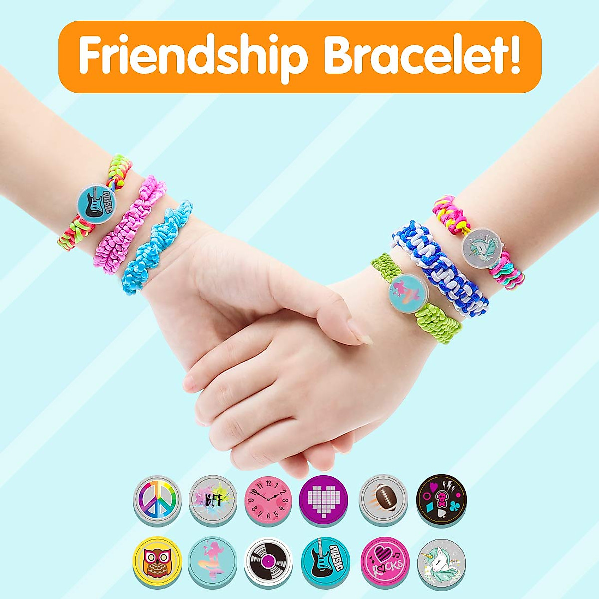 VERTOY Friendship Bracelet Making Kit for Girls - Cool Arts and Crafts Toys for 6 7 8 9 10 11 12 Years Old, Bracelet String and Rewarding Activity, Best Birthday Gifts for Teen Kids