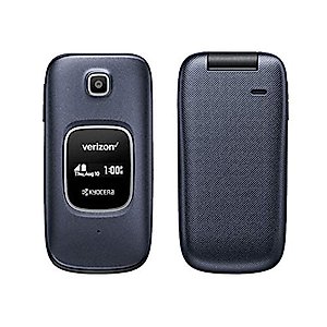 Kyocera Cadence LTE S2720 Flip phone 4G- Blue (Verizon Wireless Prepaid) Renewed