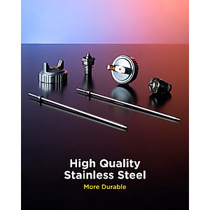 InoKraft Nozzle Set, 2.0mm Needle, Fluid Nozzle and Air Cap Set for Drizzle D1 LVLP Spray Gun, Precise, Durable