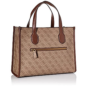 GUESS Silvana Small Tote Latte Logo/Brown PROCESSING PROCESSING