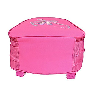 TiaoBug Girls Kids Ballet Dancing Backpack Gymnastics Latin Dance Toe Shoes Embroidered Shoulder Bag Rose One Size