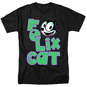 Felix The Cat Graffiti Unisex Adult T Shirt, Graffiti, X-Large