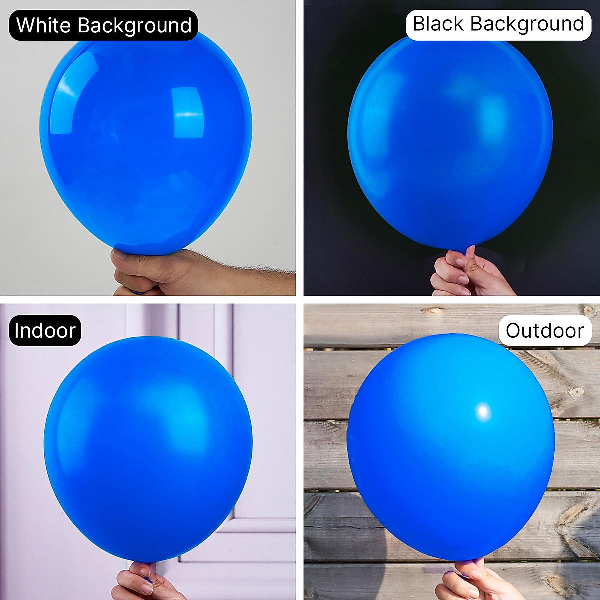 PartyWoo Royal Blue Balloons, 127 pcs Dark Blue Balloons Different Sizes Pack of 36 Inch 18 Inch 12 Inch 10 Inch 5 Inch Blue Balloons for Balloon Garland or Balloon Arch as Party Decorations, Blue-Y5