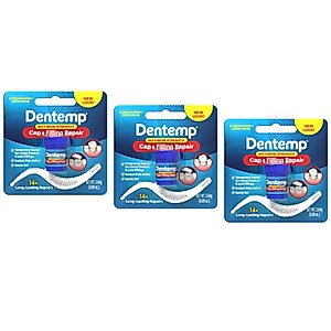 DENTEMP Maximum Strength Dental Repair 2.64 g (Pack of 3)