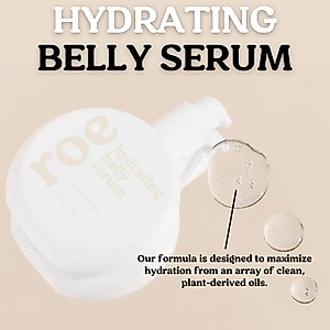 Roe Wellness Stretch Mark Belly Serum/Oil for Sensitive Skin with Long and Short-term Hydration, Increases Skin Elasticity and Firmness Reduce Stretch Marks (Belly Serum)