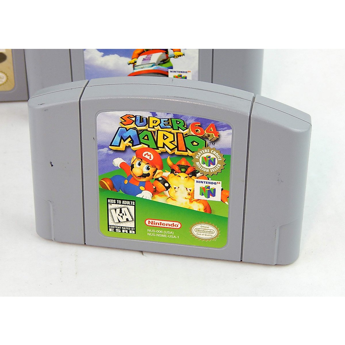 N64 System with Controller, Hookups, and Super Mario 64