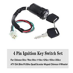 Complete Wiring Harness Kit ATV Wire Harness for Taotao Chinese 4 Wheeler 50cc 70cc 110cc 125cc Pit Quad Dirt Bike Parts with Electrics Stator Coil CDI Solenoid Relay by BOOTOP PIN