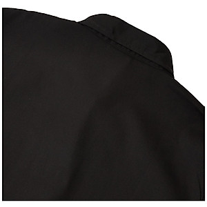 Chef Code mens Kitchen Basic Uniform Cook Shirt, Black, Large US