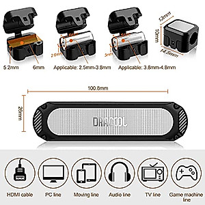 Dracool Magnetic Cable Holder 6 Slots Cable Clips Wire Management Cord Holders for Cables Self Adhesive Sticky for Desk Wall Desktop Car Office Home USB Cable Power Wire Mouse Cable-Black