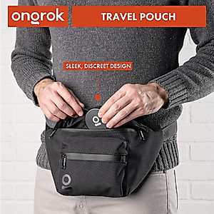 ONGROK Carbon Technology Waist Bag | Small Odor Proof Backpack, Newest Model, Waterproof Zipper Sealed, Carbon Lined Waist Pouch, Unisex/Men/Women