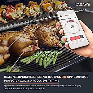 iGrill Pro Meat Probe Replacement for Weber Genesis/Spirit Gas and SmokeFire Pellet Grills, 2.5mm Plug Temperature Probe Kit for Weber Connect Smart