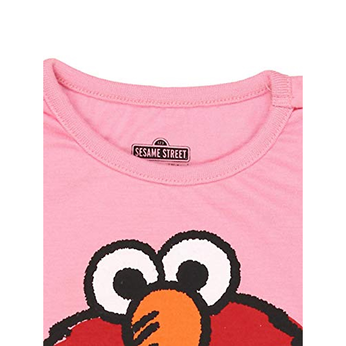Sesame Street Girls' Modern/Fitted, Pink Elmo Loves You, 3T