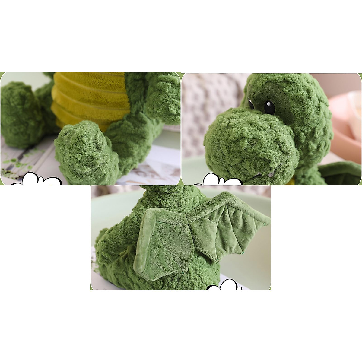 Soft Dragon Stuffed Animals Dragon Plush Toys Dragon Plushies Throw Pillow Dragon Hugging Dragon Cuddly Dragon Doll Gift for Kids and Lovers in Christmas, Valentine's Day (20 Inch)