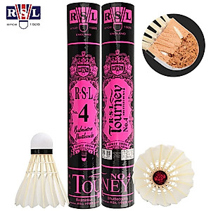 RSL No.4 Tourney Badminton Shuttlecock Birdy 12-Pack (speed-77)