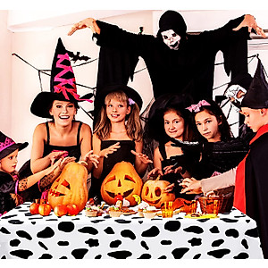 AMZPTBOY Animal Birthday Party Decorations - 54" x 108" Cow Print Plastic Tablecloth and Table Cover for Arts & Crafts Perfect for Farm Animal Themed Birthday Party Supplies and Baby Showers 2 Packs