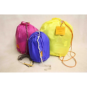 Red Small GoKnit Pouch Project Bag w/ Loop & Drawstring