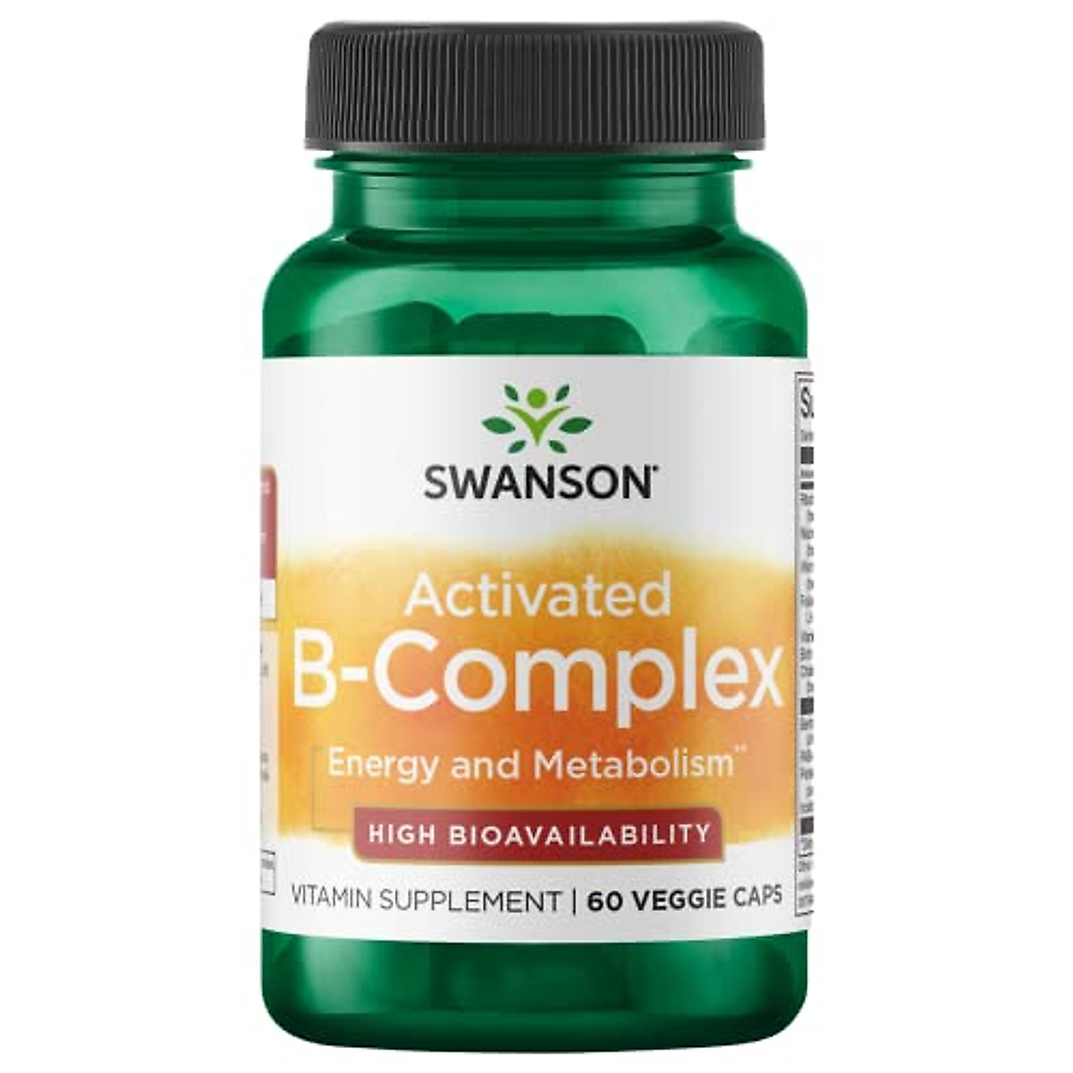 Swanson Activated Vitamin B-Complex High Bioavailability 60 Veg Capsules