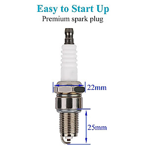 Compatible with 17211-zl8-023 Air Filter Tune Up Kit for Honda GCV190 GC190 GC160 GX100 Engine HRC216 HRR2169VKA HRX217 Lawn Mower with GCV160 fuel filter, Premium Lawn Mower Air Cleaner Element