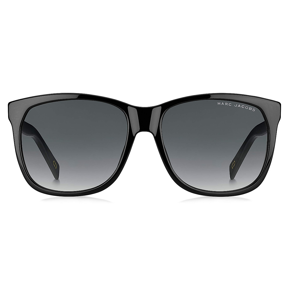 Marc Jacobs Women's Marc 337/S Square Sunglasses, Black/Gray Shaded, 57mm, 17mm