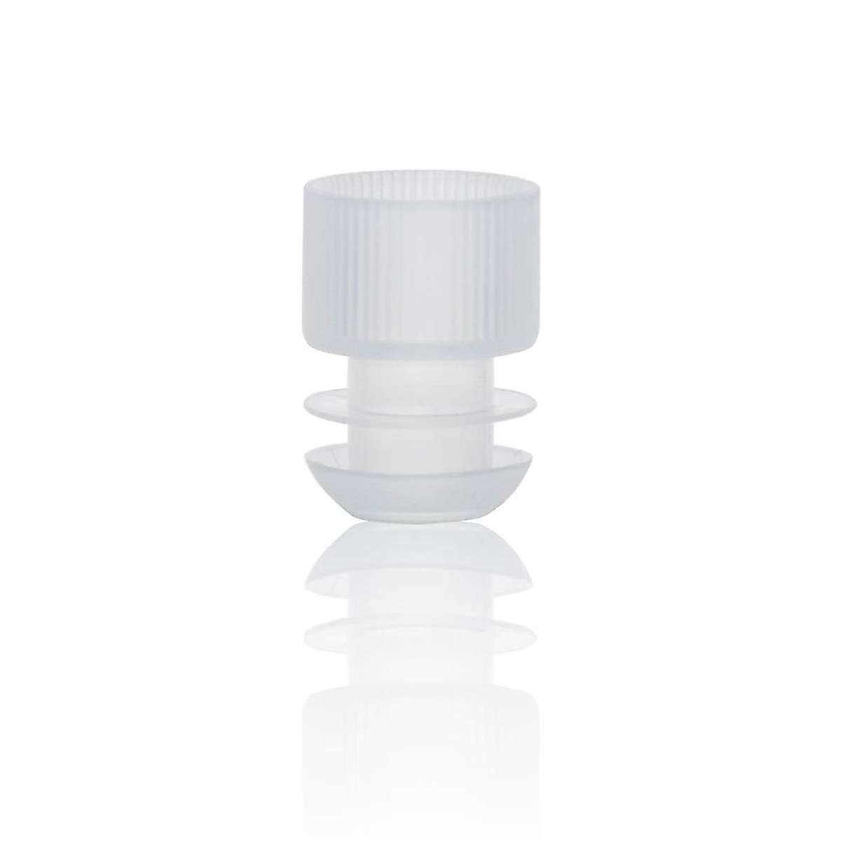 ULAB Scientific White Tube Rack and Plastic Test Tubes Set, Include 1pc of White Tube Rack, 60pcs of Plastic Macaroon Party Tubes Shot Glasses, Nature Color, UTR1015