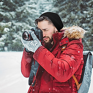 Synthetic Microfleece Red Tactical Polartec Watch Cap Fleece Youth Mens Winter Hat Military Tactical Skull Cap Beanie (Black)