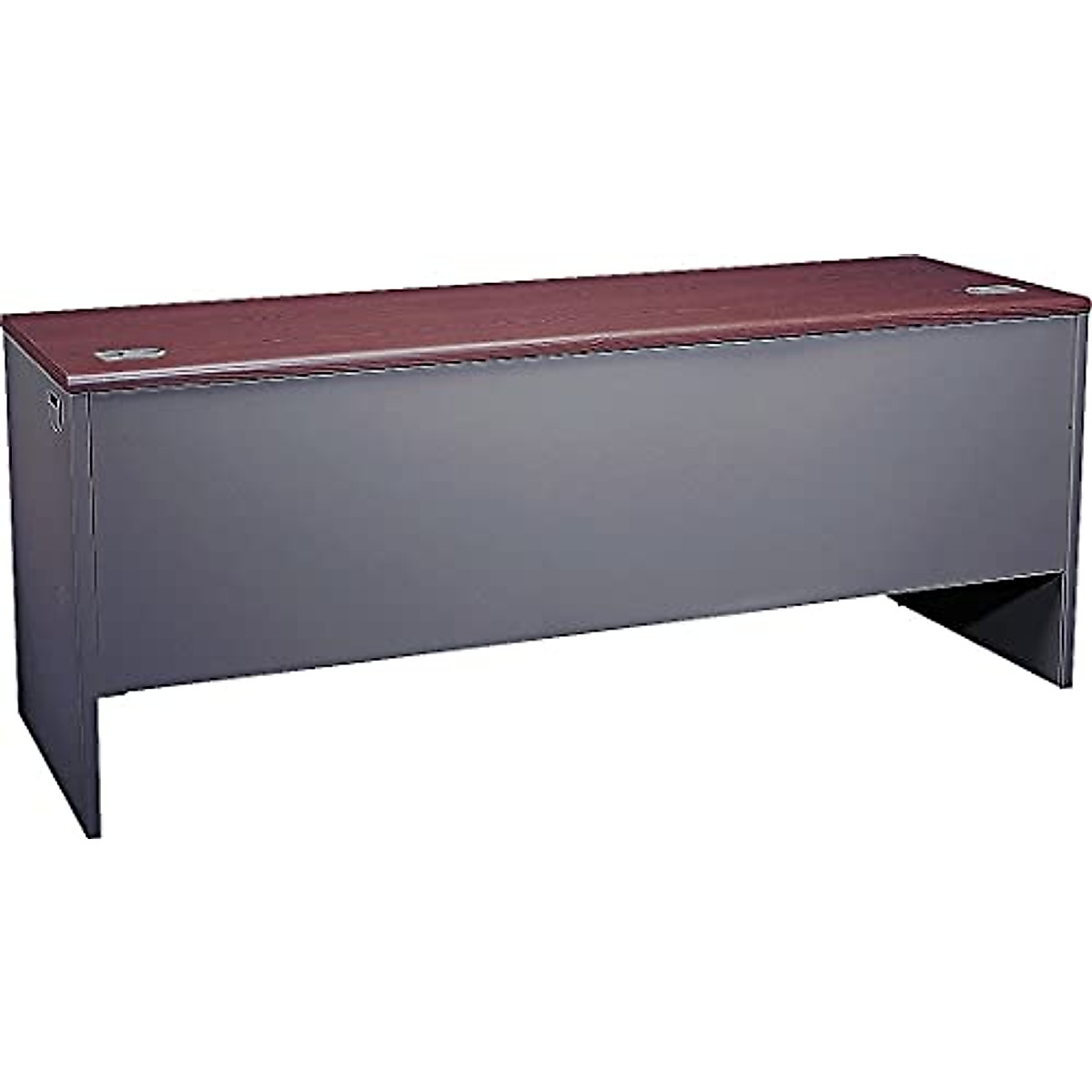 HON 38854NS 38000 Series Kneespace Credenza, 72w x 24d x 29-1/2h, Mahogany/Charcoal