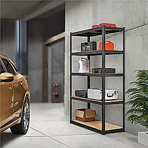Garage Storage Shelves, 5-Tier Adjustable Metal Shelves for Storage, Shelving Unit Utility Rack Shelves for Warehouse Pantry Closet Kitchen, Organization Multipurpose Shelf, 29"L x 12" D x 66" H