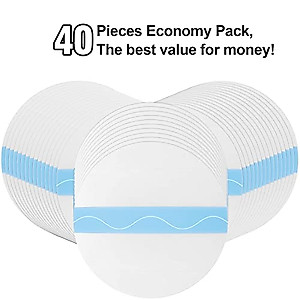 40Pack Freestyle Libre Sensor Covers Latex-Free Medical Adhesive Patches for Libre 2 Precut CGM Tape with No Glue On The Center Waterproof and Strong Stick for Long Stay