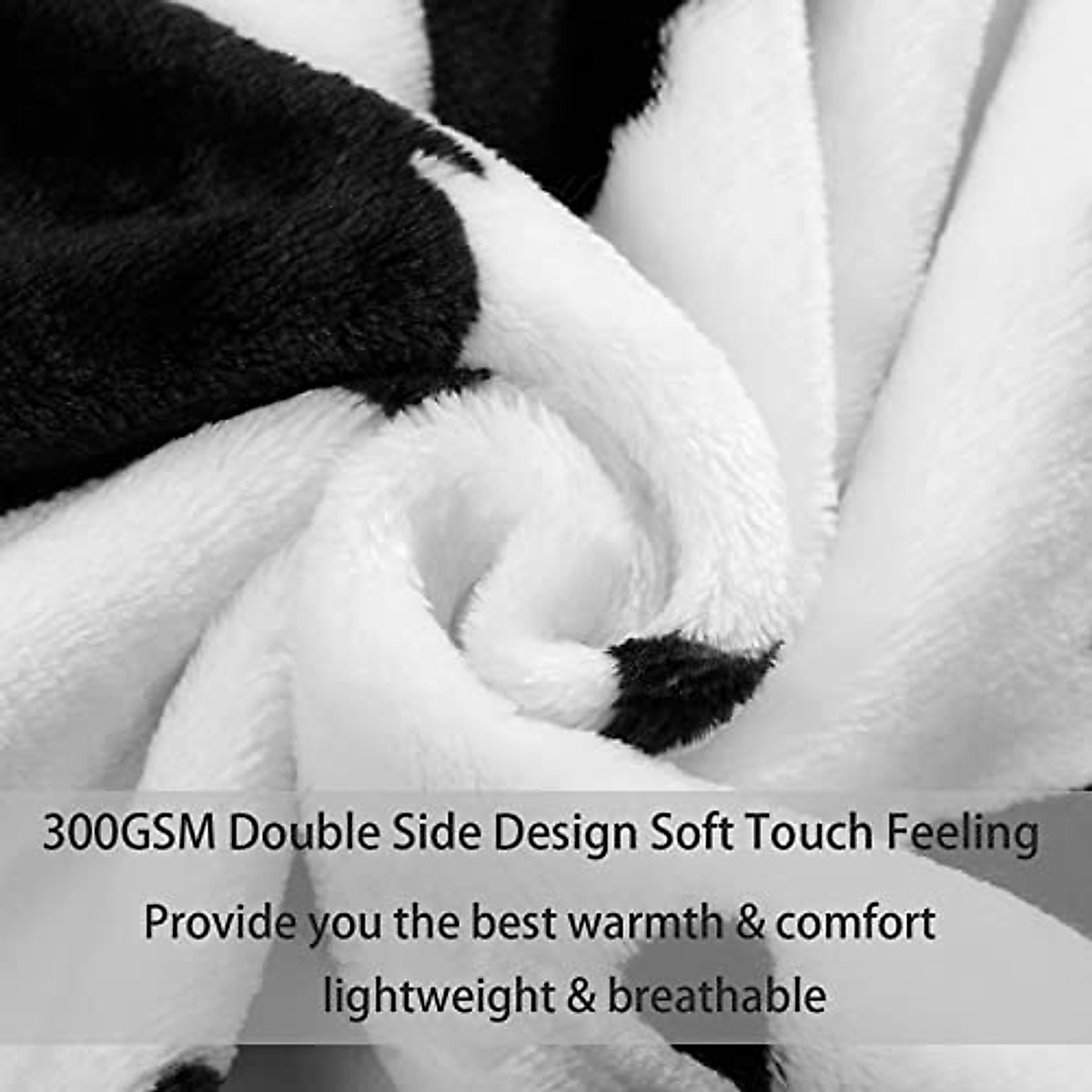 Cow Blanket for Kids Girls Boys Flannel Cow Blanket Print Soft Lightweight Cow Blankets and Throws for Sofa Couch Bed (39''x49'')