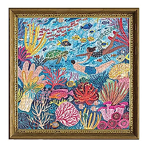 eeBoo: Piece and Love Coral Reef 1000 Piece Square Adult Jigsaw Puzzle, Puzzle for Adults and Families, Glossy, Sturdy Pieces and Minimal Puzzle Dust