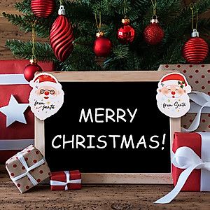 216 Sheets 'from Santa' Tag Stickers Christmas Santa Sticker Christmas Labels Stickers Name Tag Stickers Xmas Gifts Stickers for Holiday Festive Wrapping Party Favors