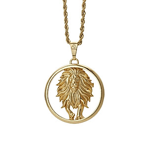 Eternal Rose 24k Gold-Dipped Leo Zodiac Necklace With Star Sign Constellation Pendant