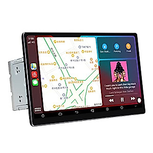 JOYING Carplay Stereo 11.6 Inch Octa Core Double Din Car Stereo Android 10 Navigation Car Stereo With Full-Fit 1920x1080 Screen 8GB+128GB Support Bluetooth 5.1/AM/FM Radio/4G Module/DVR/Back-Up Camera