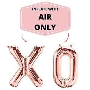 Hot Pink Heart Balloons 15 PACK - Valentines Day Heart Shaped Balloons - Mylar Pink Red Rose Gold Foil Decorations