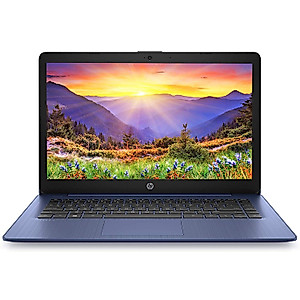 HP Stream 14inch HD(1366x768) Display, Intel Celeron N4000 Dual-Core Processor, 4GB RAM, 32GB eMMC, HDMI, WiFi, Webcam, Bluetooth, Win10 S, Royal Blue, 14-cb161wm (Renewed)