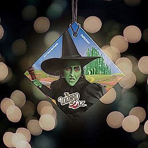 Trend Setters The Wizard of Oz Glass Decoration – Wicked Witch of The West - 3.5" Starfire Prints Hanging Glass Print Accessory - Ideal for Gifting and Collecting