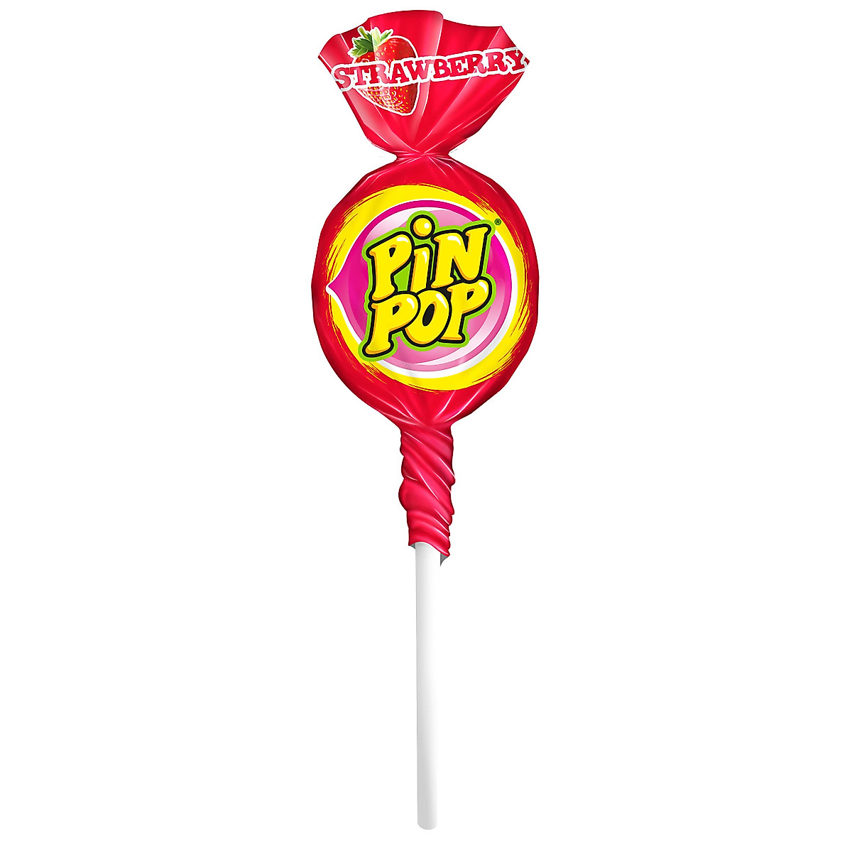 Generic Pin Pop Assorted Flavor Lollipop, 100 Count, Fruit Bubble Gum Suckers, 1800g