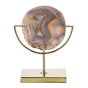 Main + Mesa Natural Brown Agate on Stand