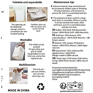 YHZHEN 72L Laundry Basket, Collapsible Laundry Hamper with Handle, Large Laundry Basket Hamper for Clothes, Travel,Towels＆Toys in the Family and Dorm, White