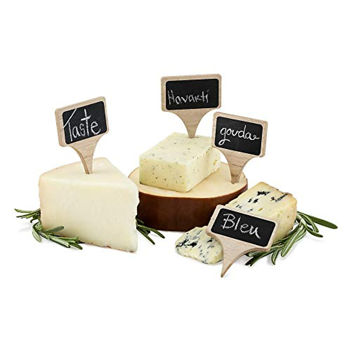 True Wooden Cheese Markers, Natural