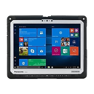 Toughbook Panasonic 33, CF-33, Intel i5-7300U, 12" QHD Touch, 16GB RAM, 256GB SSD, Webcam, 8MP Rear Camera, 2D Barcode Reader, Fingerprint, Dual Pass, Keyboard, Win 10 Pro (Renewed)
