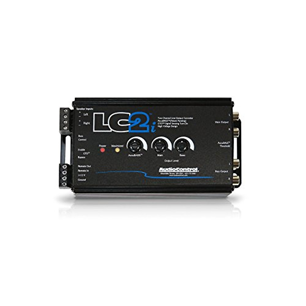 AudioControl LC2i 2 Channel Line Out Converter with AccuBASS and Subwoofer Control with ACR1 Remote for AudioControl Processors