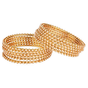 Efulgenz Indian Bangles for Women Gold Bangles Faux Pearl Traditional Bracelet Bangles Set Bollywood Jewelry for Women