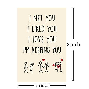 Cheerin Valentine's Day Cards for Him or Her | Naughty Anniversary Card | Gifts for Him or Her | Fun Gift Birthday Card for Husband Wife Boyfriend Girlfriend Men Women