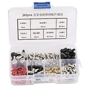 Screw 202Pcs/set PC Motherboard Hard Disk Screws Set Assortment Kit Computer Repairing Accessories tornillos